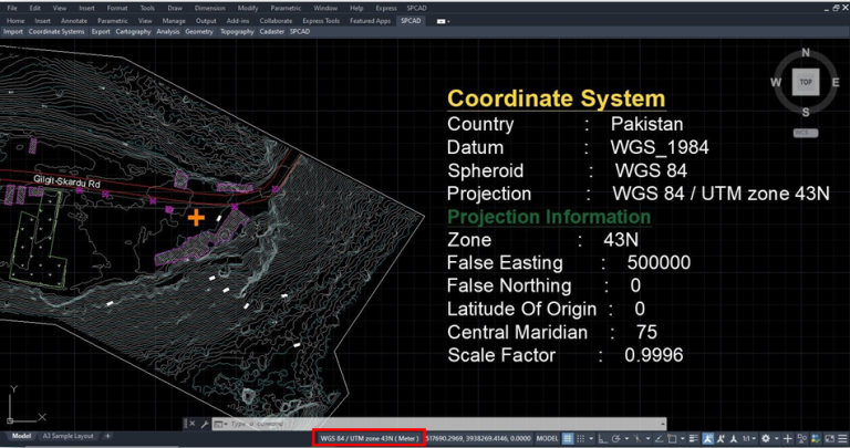 Display Coordinate System Info in SPCAD | Cadomation
