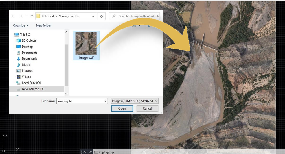 Import Raster Image in SPCAD | Cadomation