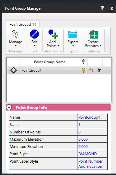 New Point Group in SPCAD | Create and Manage Point Groups