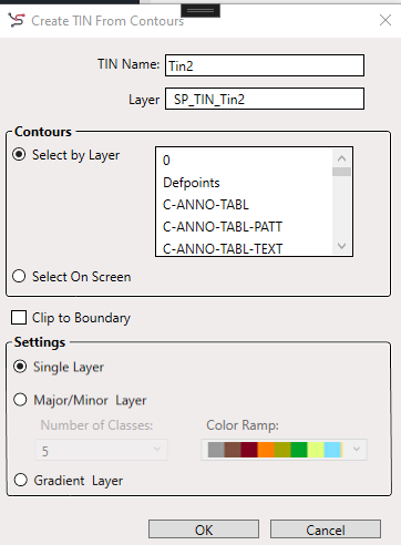Create TIN Surface from Contours in SPCAD | Build 3D Terrain